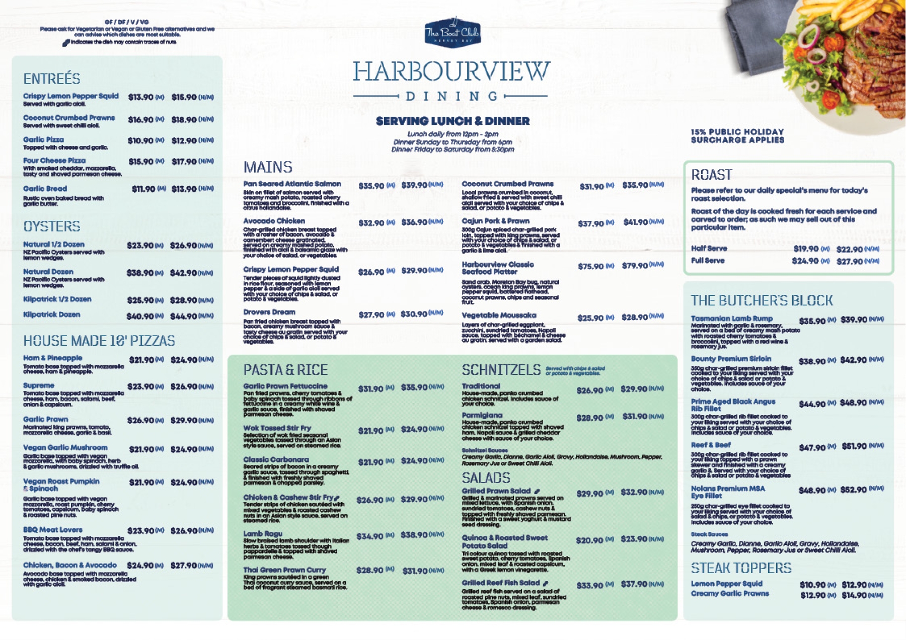Harbourview Restaurant | Hervey Bay Boat Club