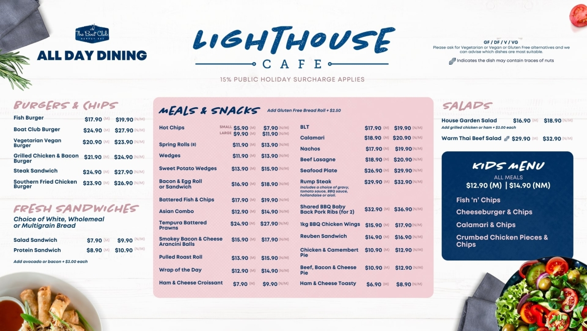 Lighthouse Cafe | Hervey Bay Boat Club